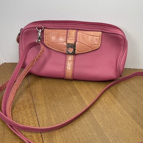 Brighton | Bags | Brighton Crossbody Small Two Tone Pink Crocodile ...